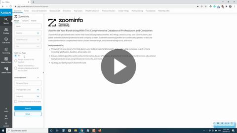Zoom Info List Building Video
