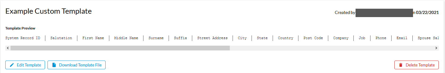 Custom Screening Templates