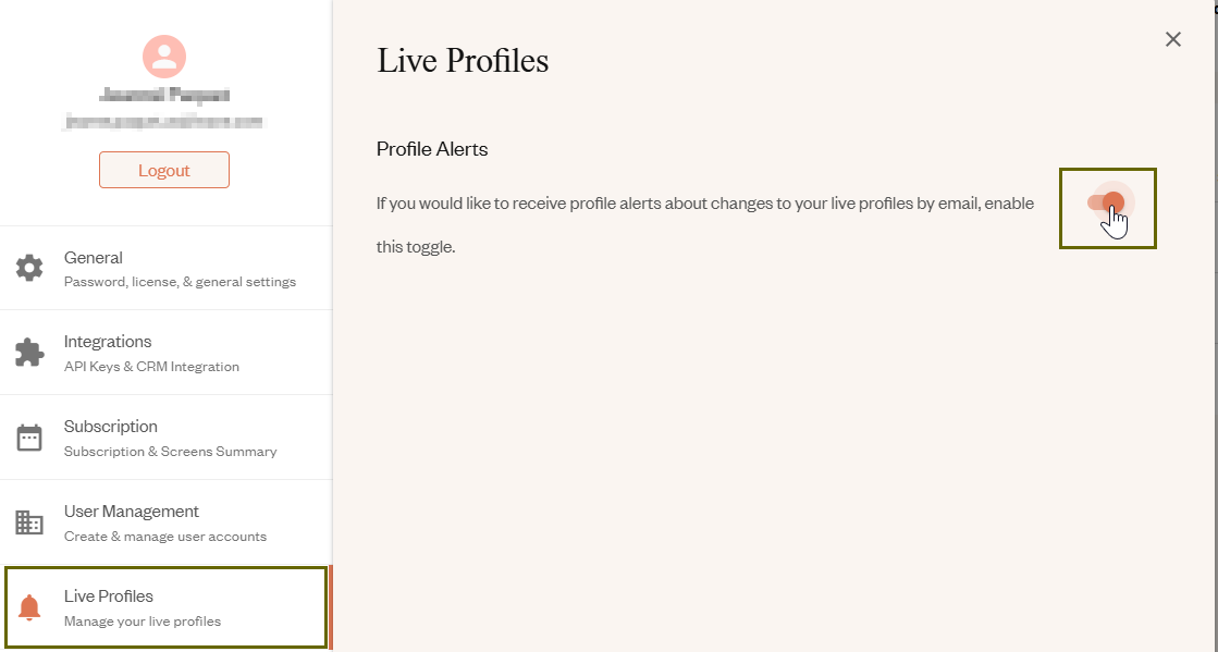 Live Profiles